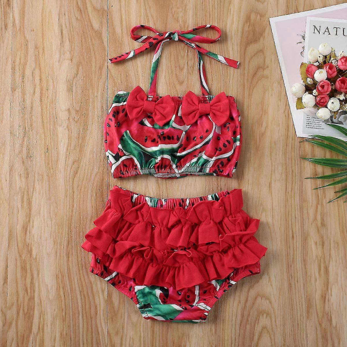 Summer Swimsuit For Little Girls Toddler Baby Girls Bikini Suit Fruits ...