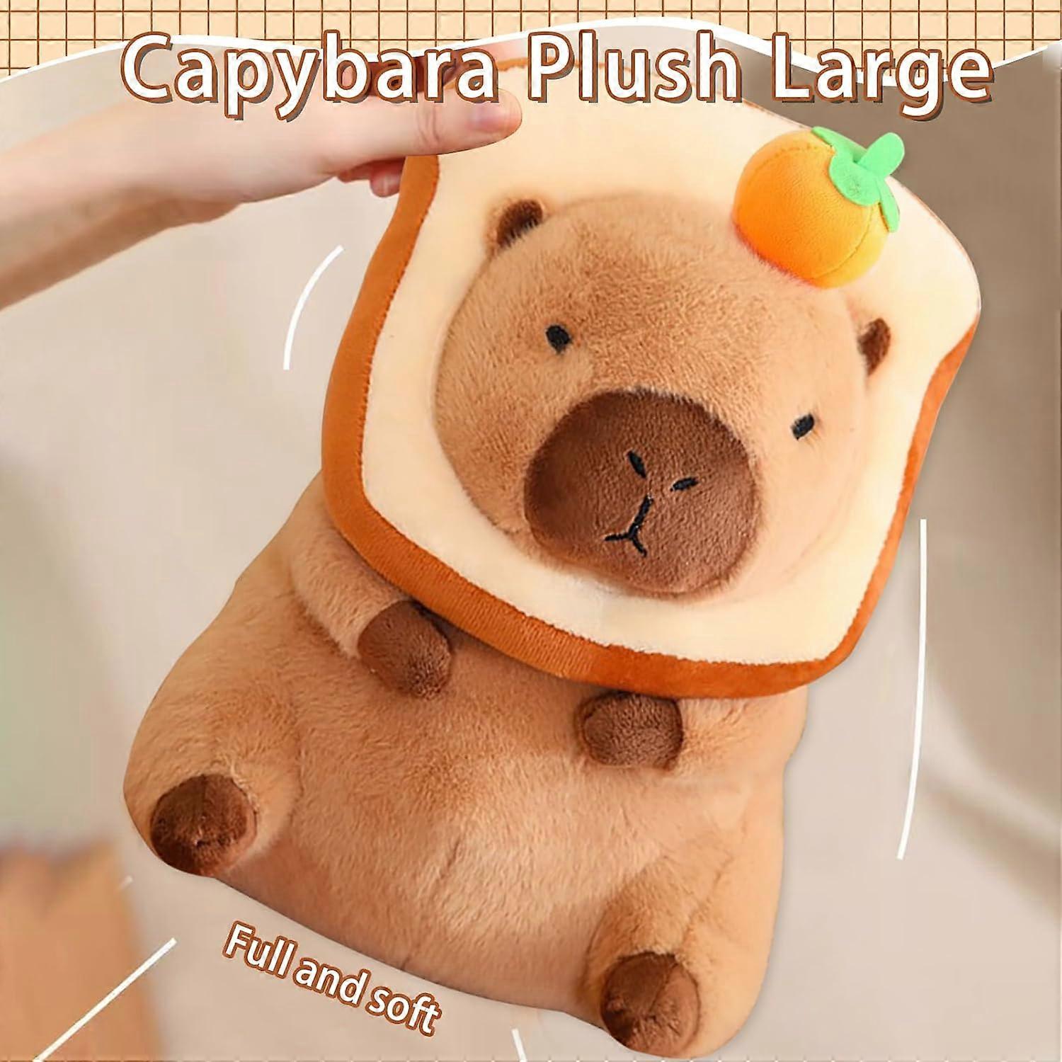 SBSG Cute Capybara Plush Soft Capybara Stuffed Animal with Bread Kawaii ...
