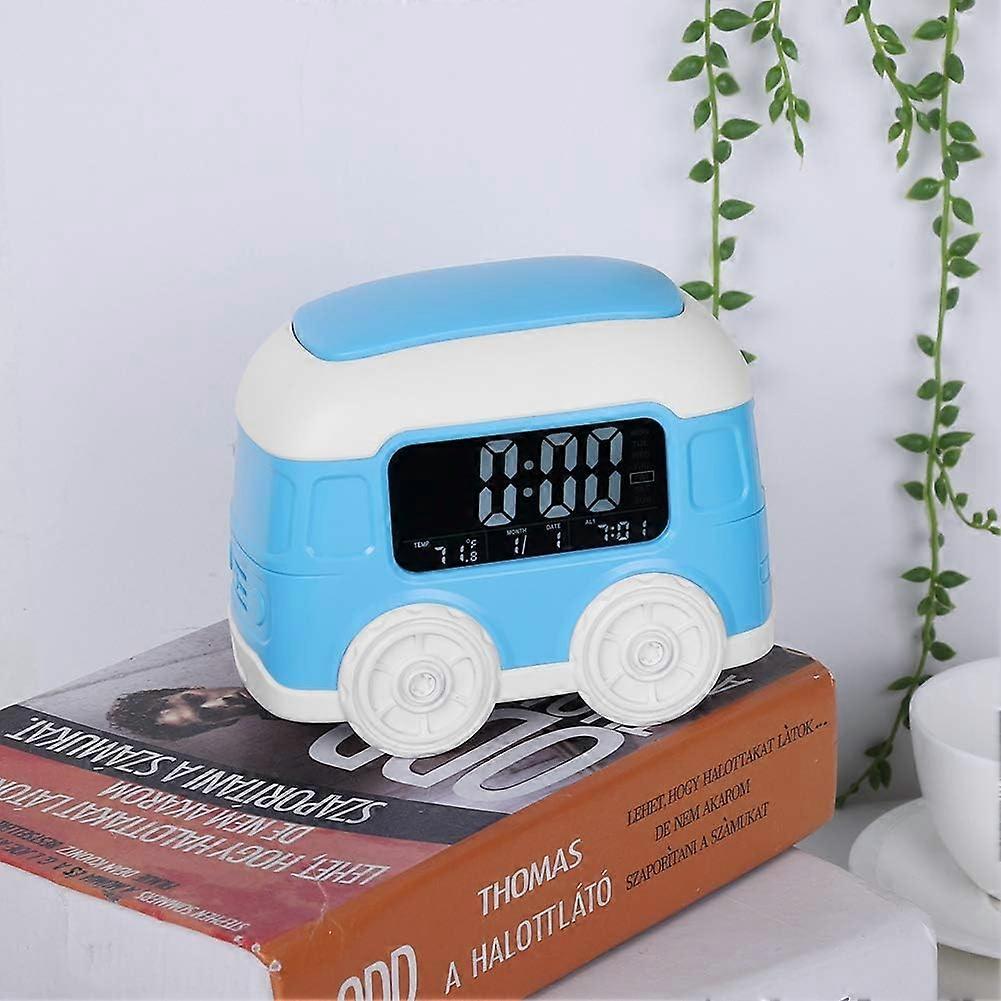 Children's Alarm Clock, Bus Car Alarm Clock Digital LED Alarm Clock ...