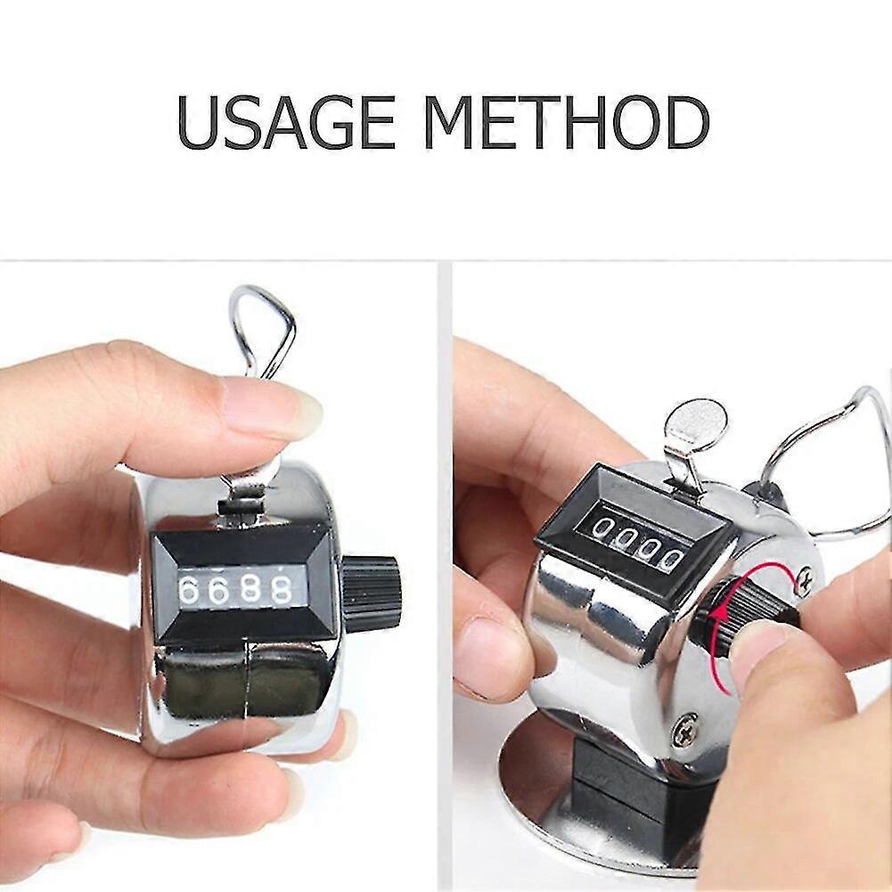 4 Digit Number Mini Portable Manual Press Tally Counter Display ...
