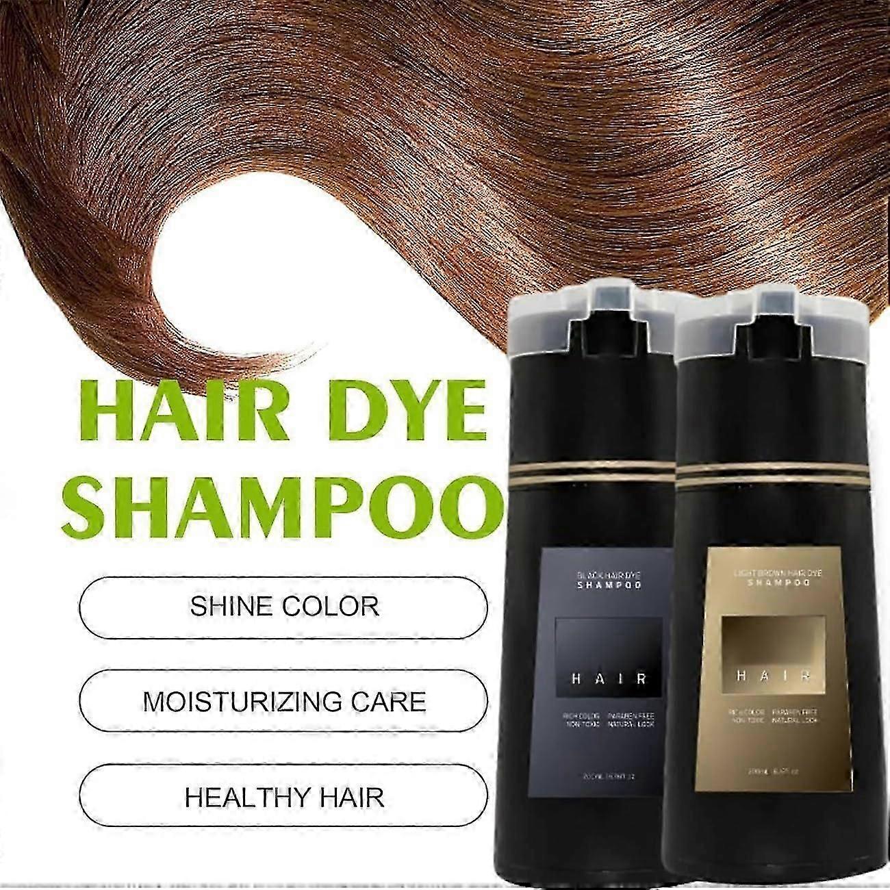 Hair Instant Dye Shampoo Natural Plant, Refresh Hair Instant Herbal ...