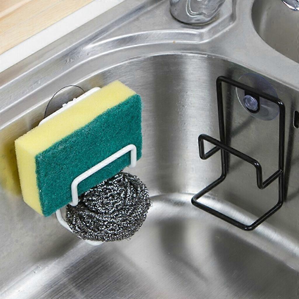 Sponge Holder Kitchen Sink Organizer Rack Suction Cup Drain Rack for ...