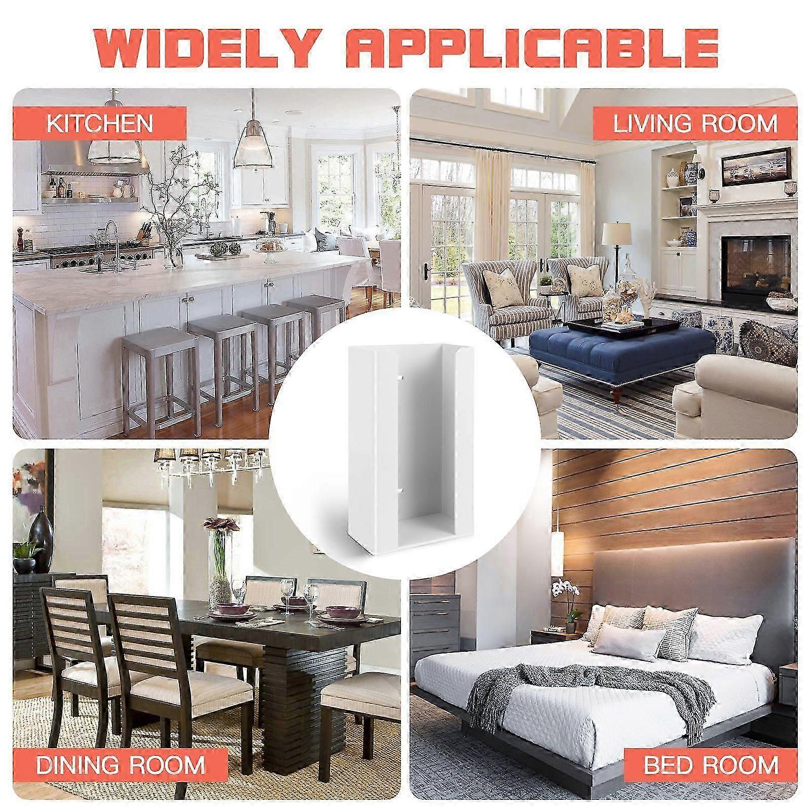 Wall Mounted Disposable Gloves Dispenser Box - Transparent Storage ...