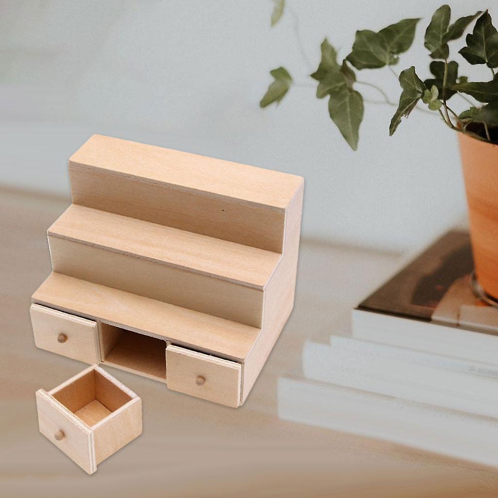 1:12 Dollhouse Candy Vegetable Display Cabinet Furniture Wooden Cabinet ...