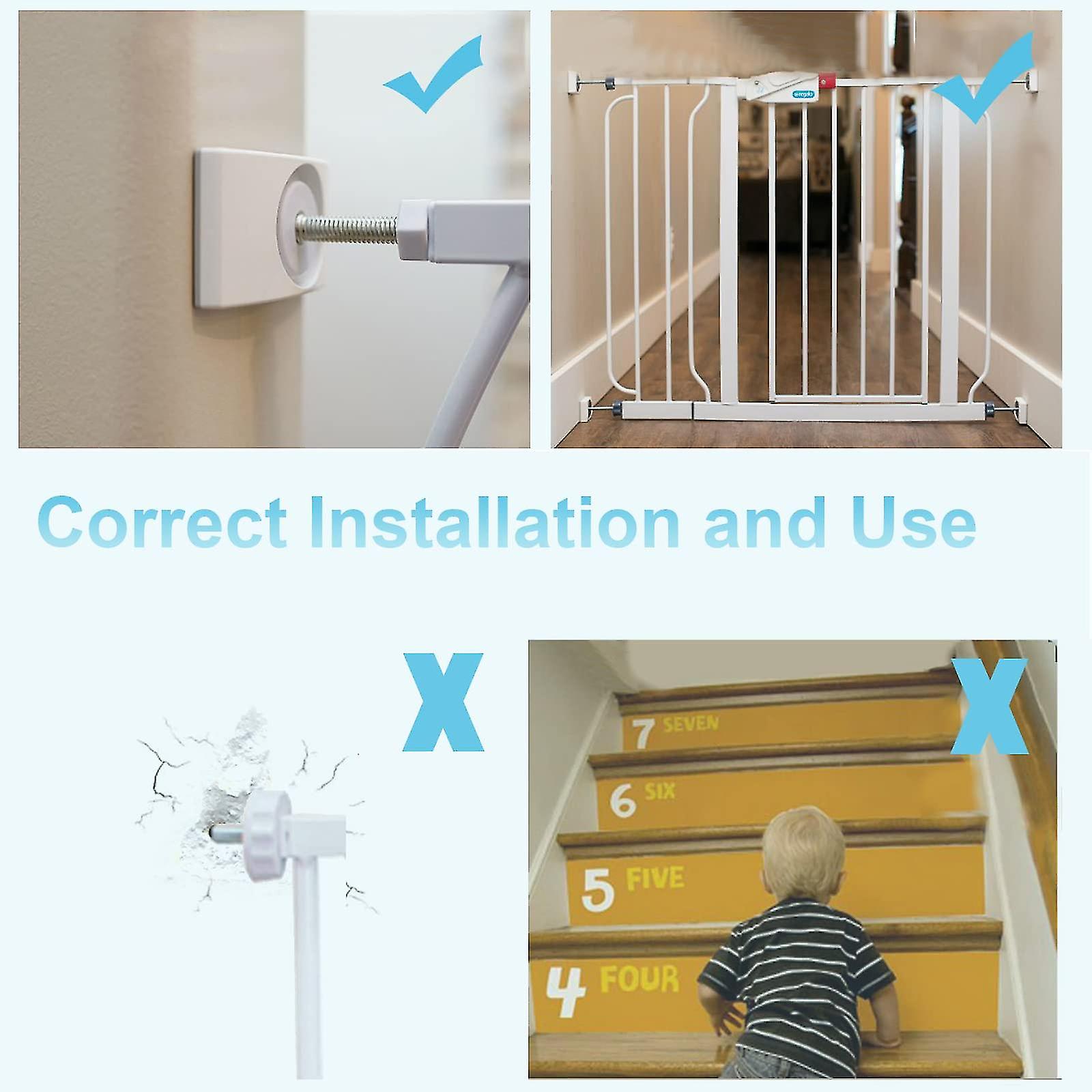 Wall Guard Protector 4pcs Safety Gate Wall Protector Gate Wall ...