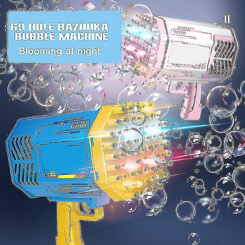 Bubble Machine Gun, Diy Bubble Bazooka Machine 69 Holes Bubble Blower | Fruugo AU