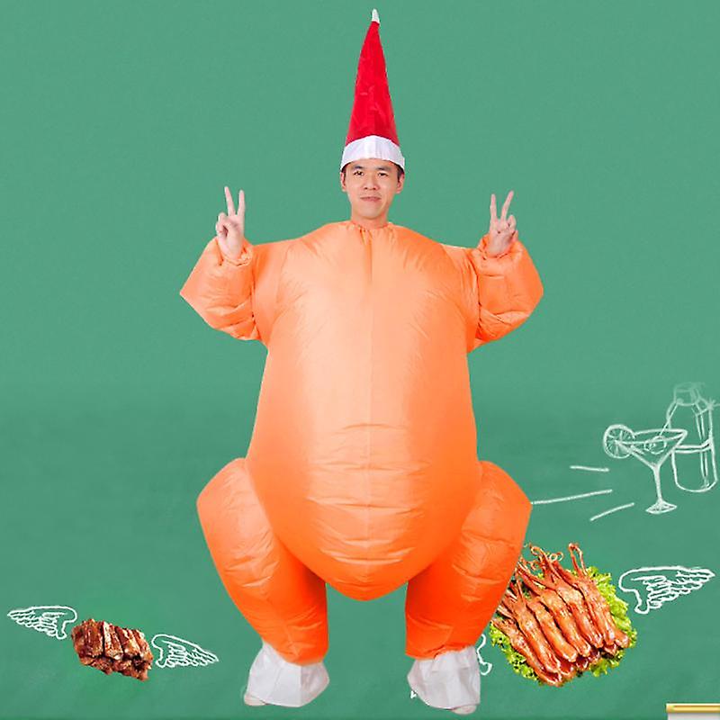 Adults Inflatable Turkey Costume Halloween Thanksgiving Day Cosplay ...