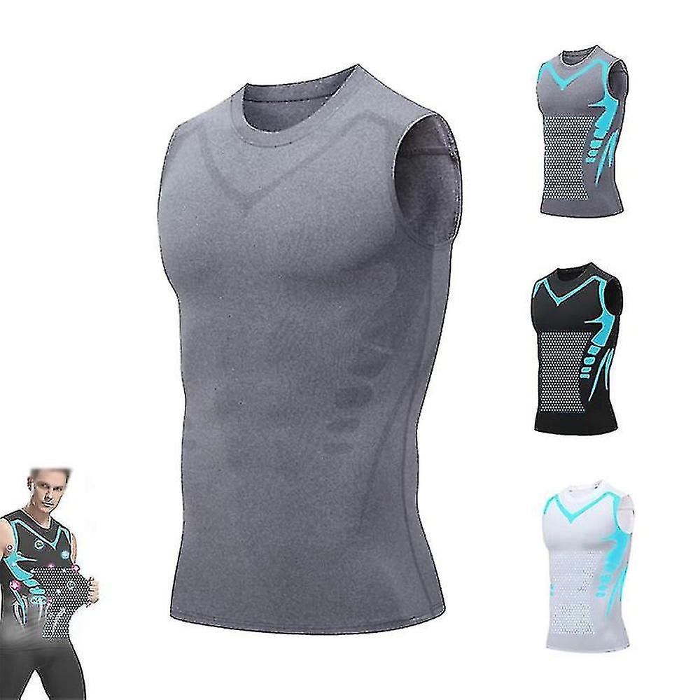 Posture Corrector Vest For Men, Ionic Shaping Sleeveless Shirt | Fruugo UK