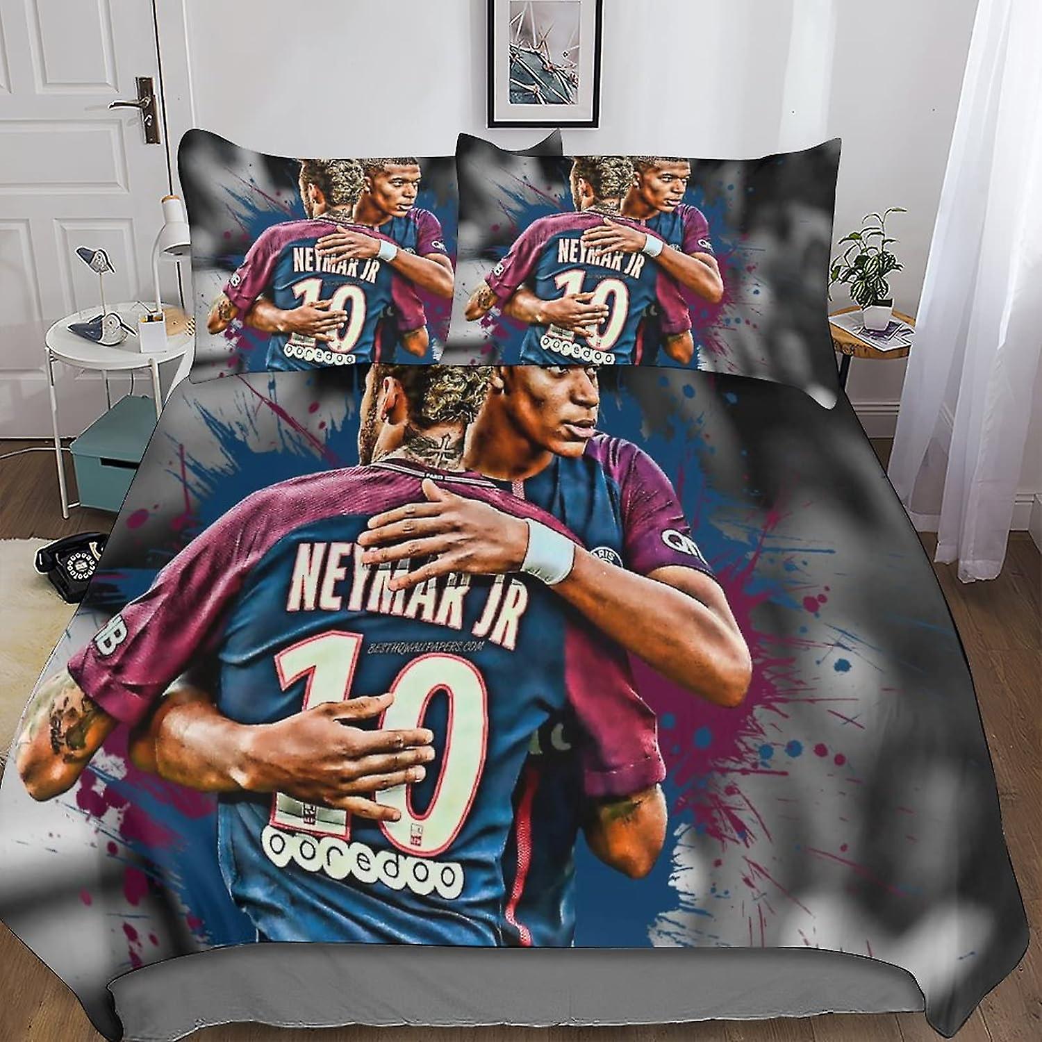 Mbappe Duvet Cover Football Superstars Bedding Pieces Quilt Cover And ...