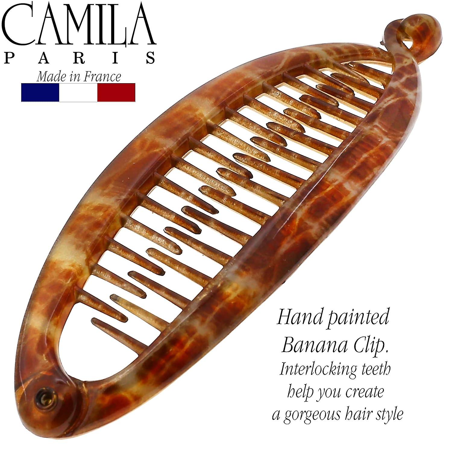 KINZON Camila Paris NV135 French Large Banana Clip Hair Comb, Flexible Banana Clips Hair for ...
