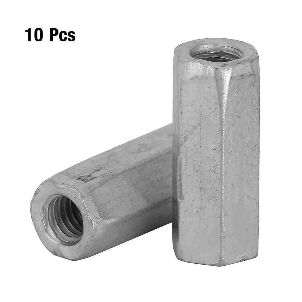 M6 Long Rod Nut Hex Coupling Nut Straight Fitting Hex Rod Threaded Bar ...
