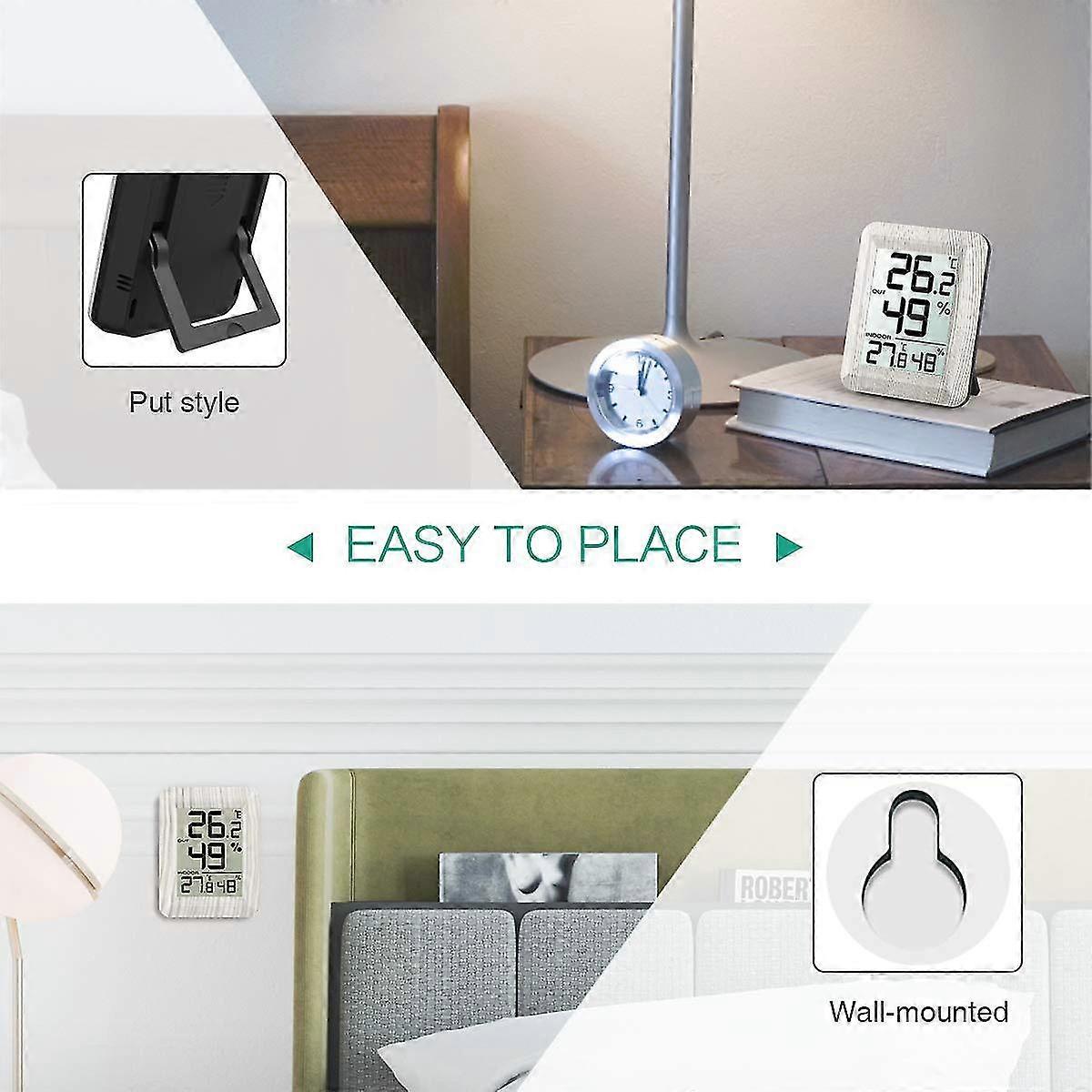 Oria Digital Indoor/outdoor Humidity Meter Temperature Mon With ...