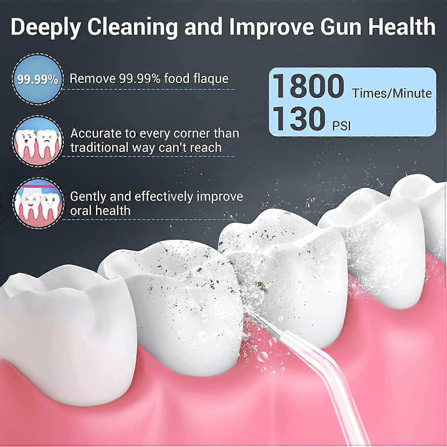 Water Flosser for Teeth Cordless PECHAM Mini Portable Electric Dental ...