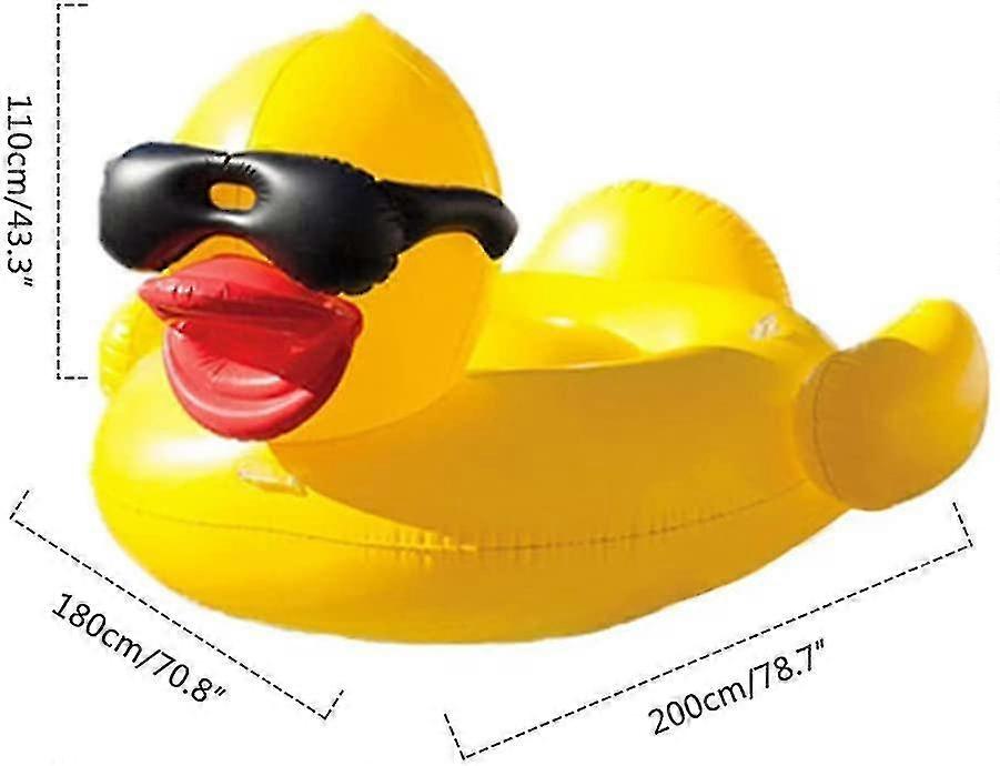 Inflatable Duck Pool Float, giant Tub Float Tanning Pool Lounge Float ...