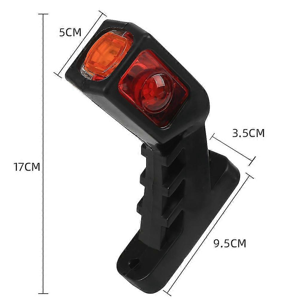 Set Of 2 Chassis Mounted Led Side Marker Lights For Trucks And Dump ...