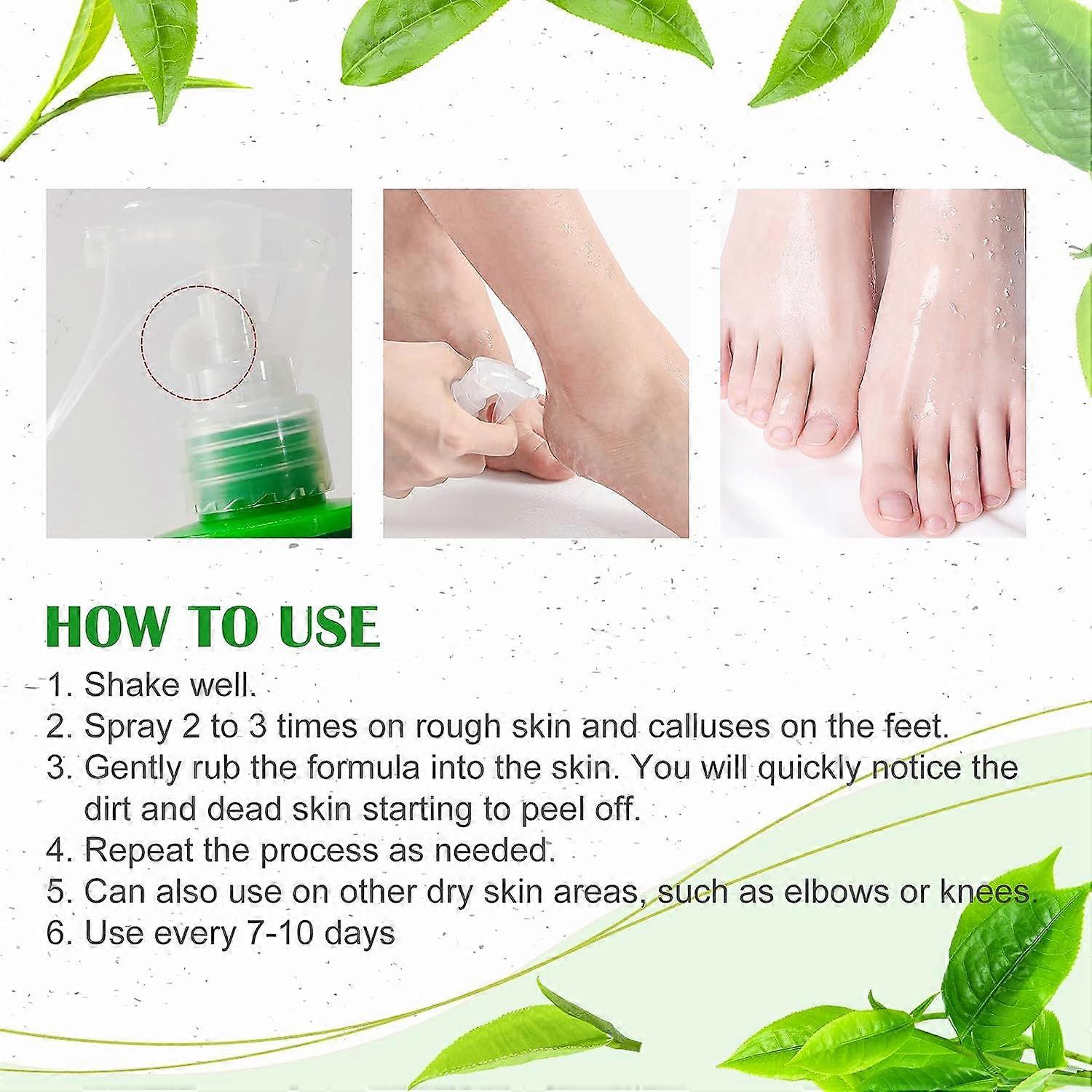 Foot Peel Spray, Foot Peeling Spray, Quickly Remove Calluses Dead Skin ...
