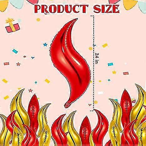 10 Pcs Fake Fire Balloons Firefighter Fire Truck Birthday Party ...