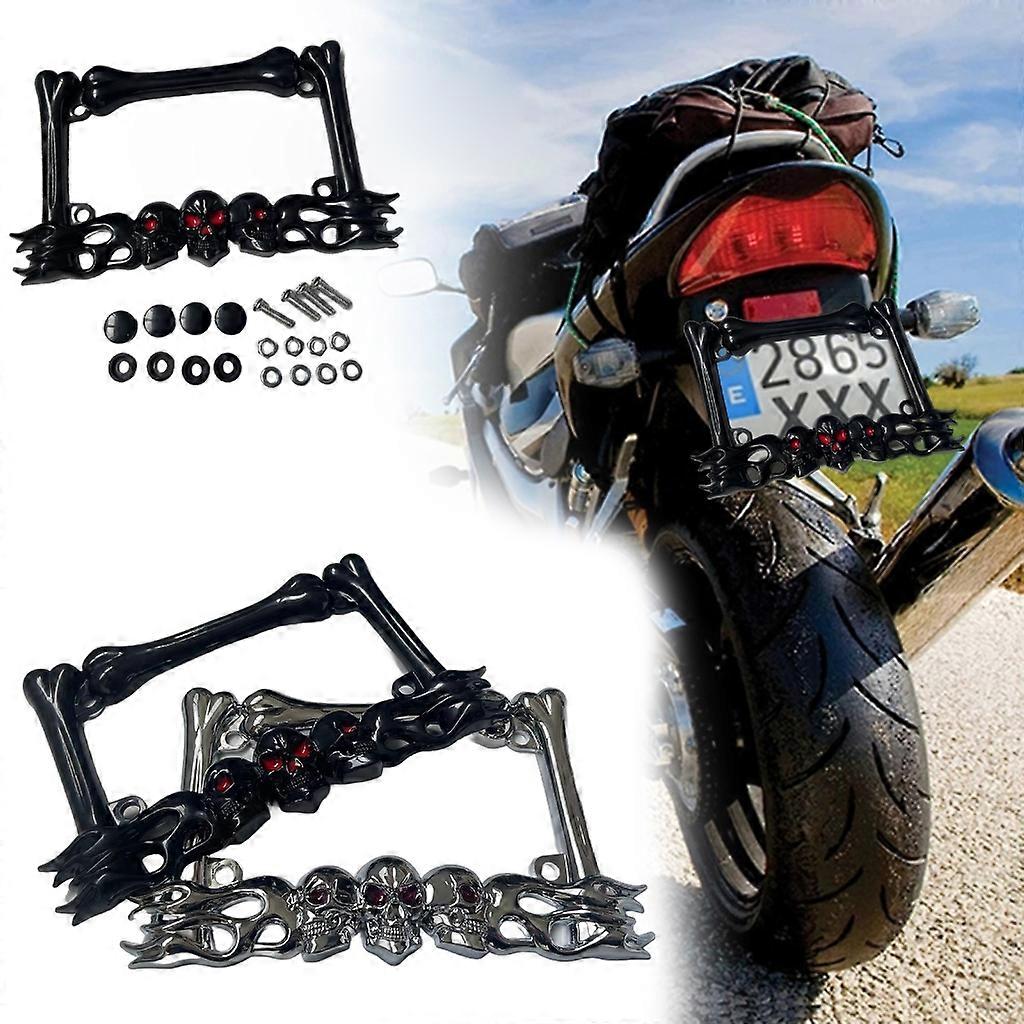 License Plate Skull Head Plastic License Plate Frame Suitable for ...