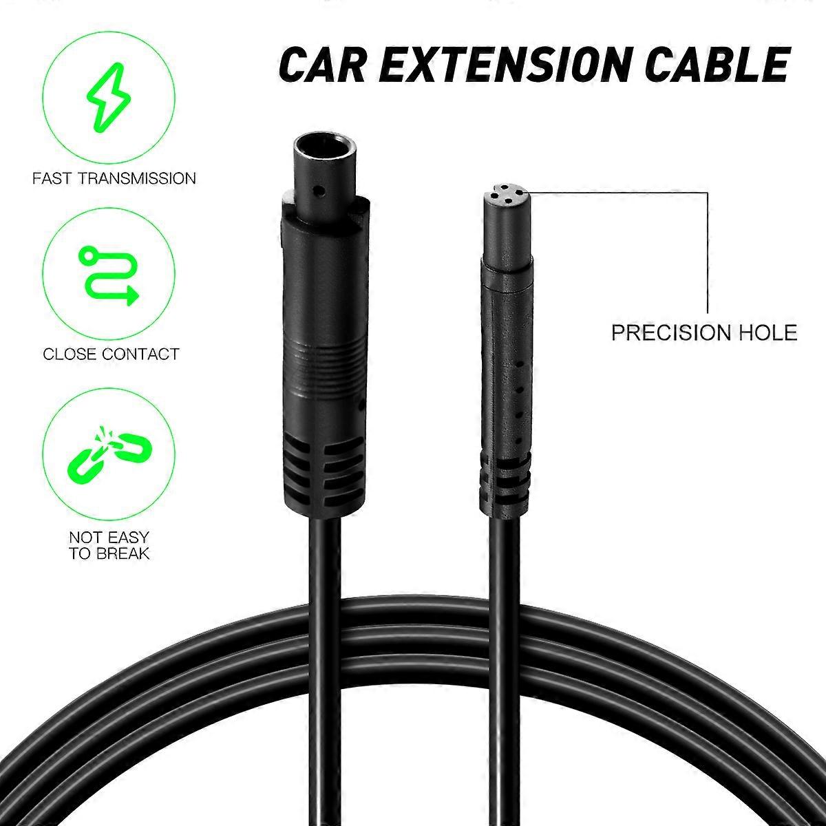 VOSAREA Dash Cam Rear View Backup Camera Extension Cable 2.5M 4 for 12V ...