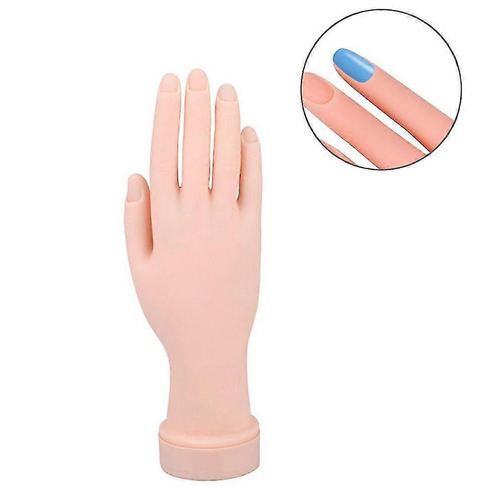 Practice Hand For Acrylic Nails, Fake Hand For Nails Practice, Flexible ...