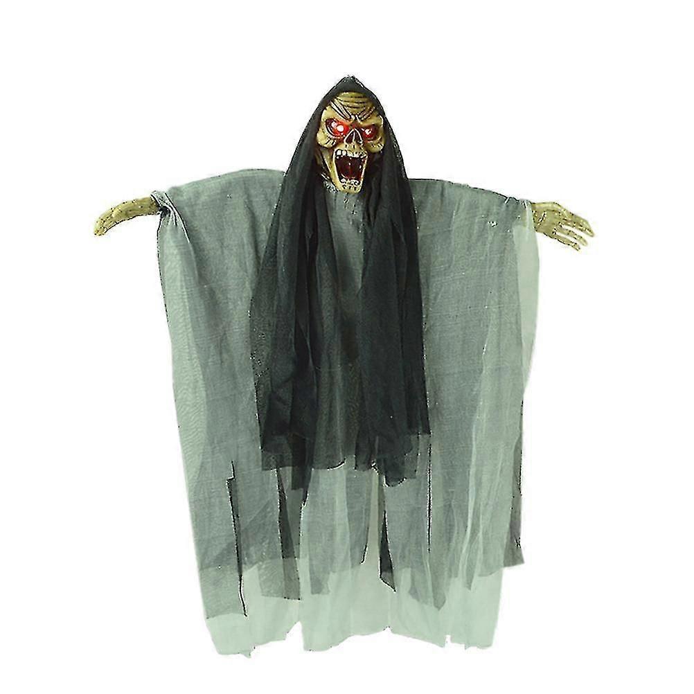 Hanging Ghost Halloween Decorations Novelty Electric Scary Skeleton ...