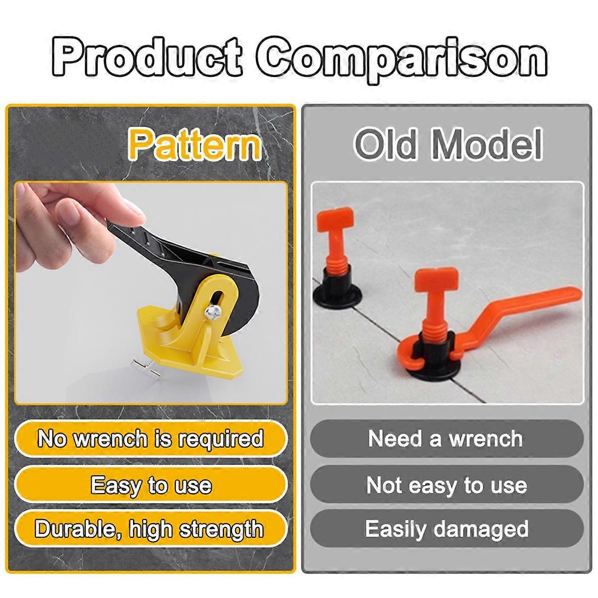 Floor Tile Leveling System Clips Ceramic Leveling Adjuster Kit for Tile ...