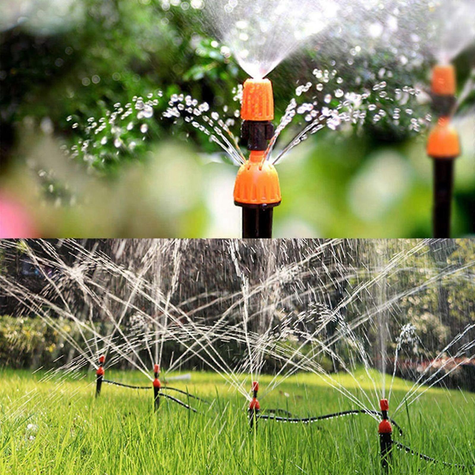 164FT DIY Drip & Misting Irrigation Kit with Hose Adjustable Nozzles ...