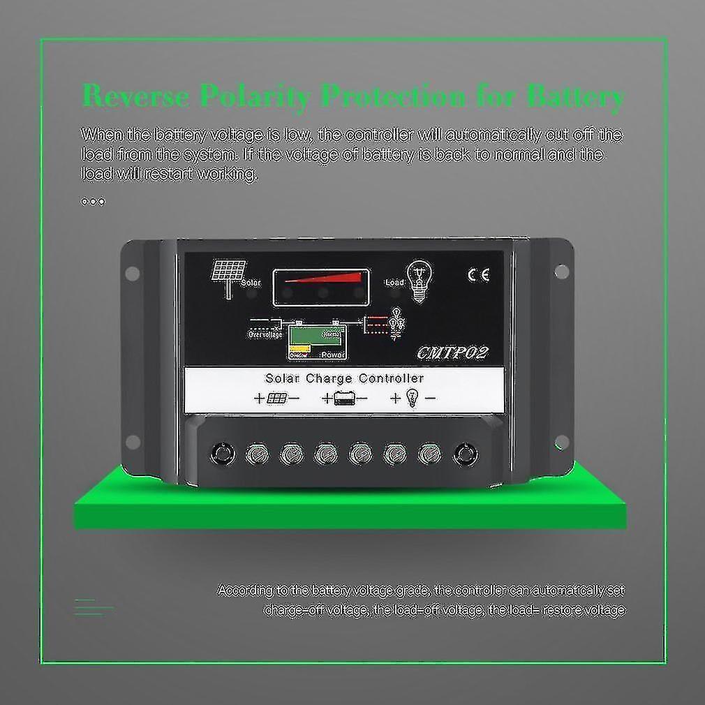 20a Pwm Solar Panel Battery Regulator Charge Controller 12v 24v Auto ...