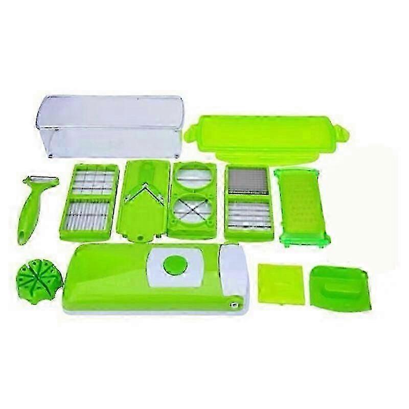 Genius Nicer Dicer Smart (12 pcs.) in green - vegetable cutter for ...