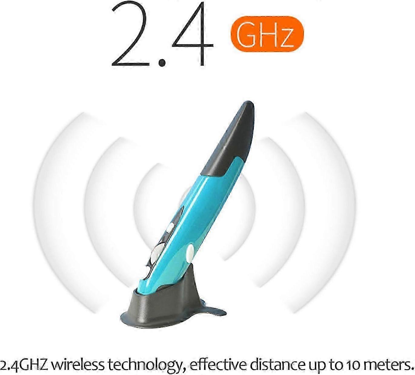 4GHz Wireless Mouse Pen, Adjustable DPI, Ergonomic Pocket Mouse with 2 ...