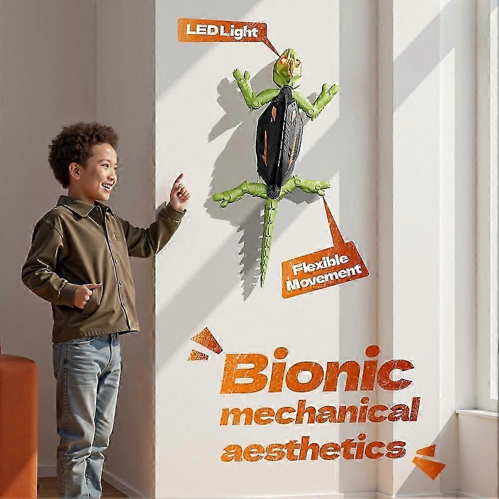 Wall Crawler Gecko, Rechargeable Remote Control Robot Toy, Climbs Walls ...