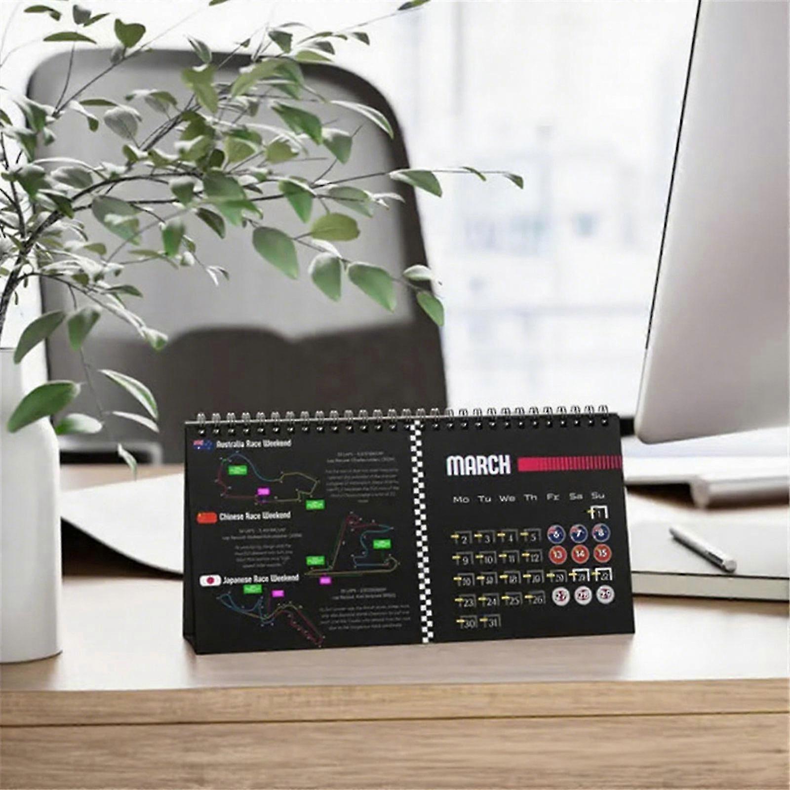 2026 Motorsport Desktop Calendar-Track Design, F1 Fans and Motorsport Enthusiasts | Fruugo UK