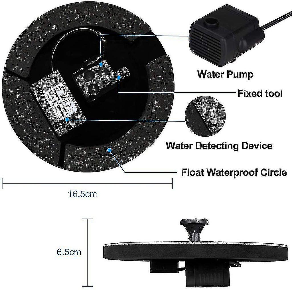 Solar Fountain,1.4w Solar Pond Pump With 4 Effects | Maximum 70cm ...