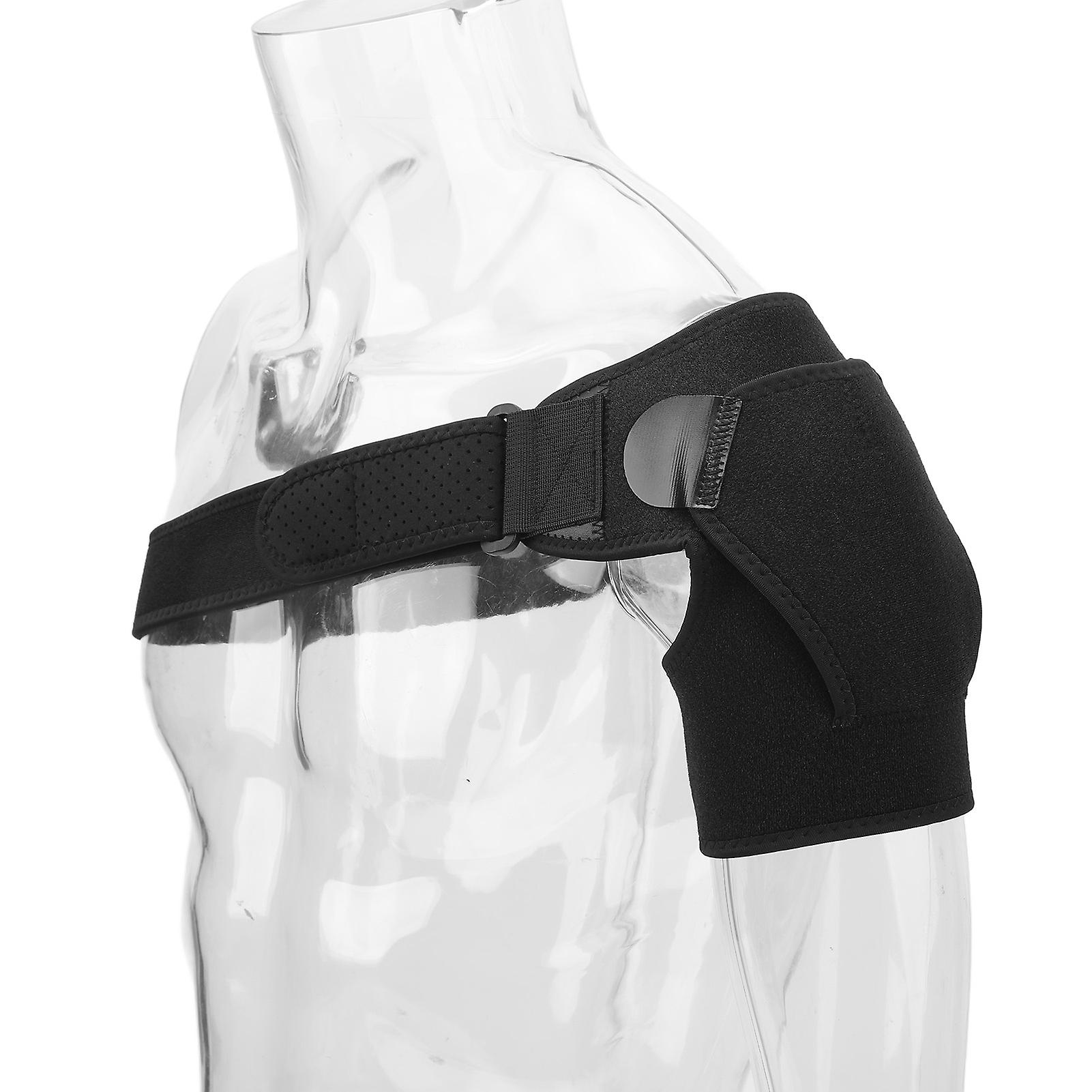 Shoulder Brace Black Adjustable AC Joint Soreness Relief Shoulder ...