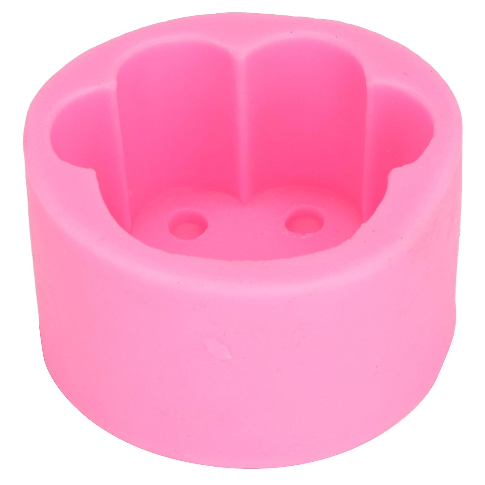 Flexible Silicone Mold Pink Cat Dog Paw Shape DIY Cake Tool 19-227 ...