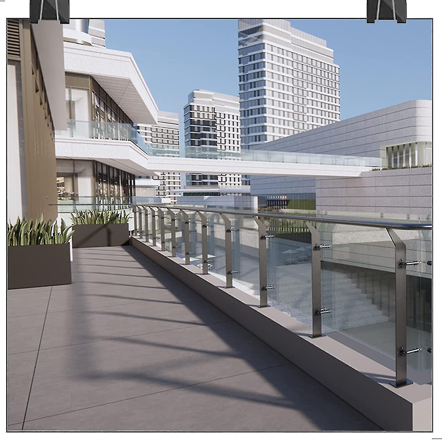 Adjustable Handrail Bracket -stainless Steel Wall Brackets For Hallways, Polished Stainless ...