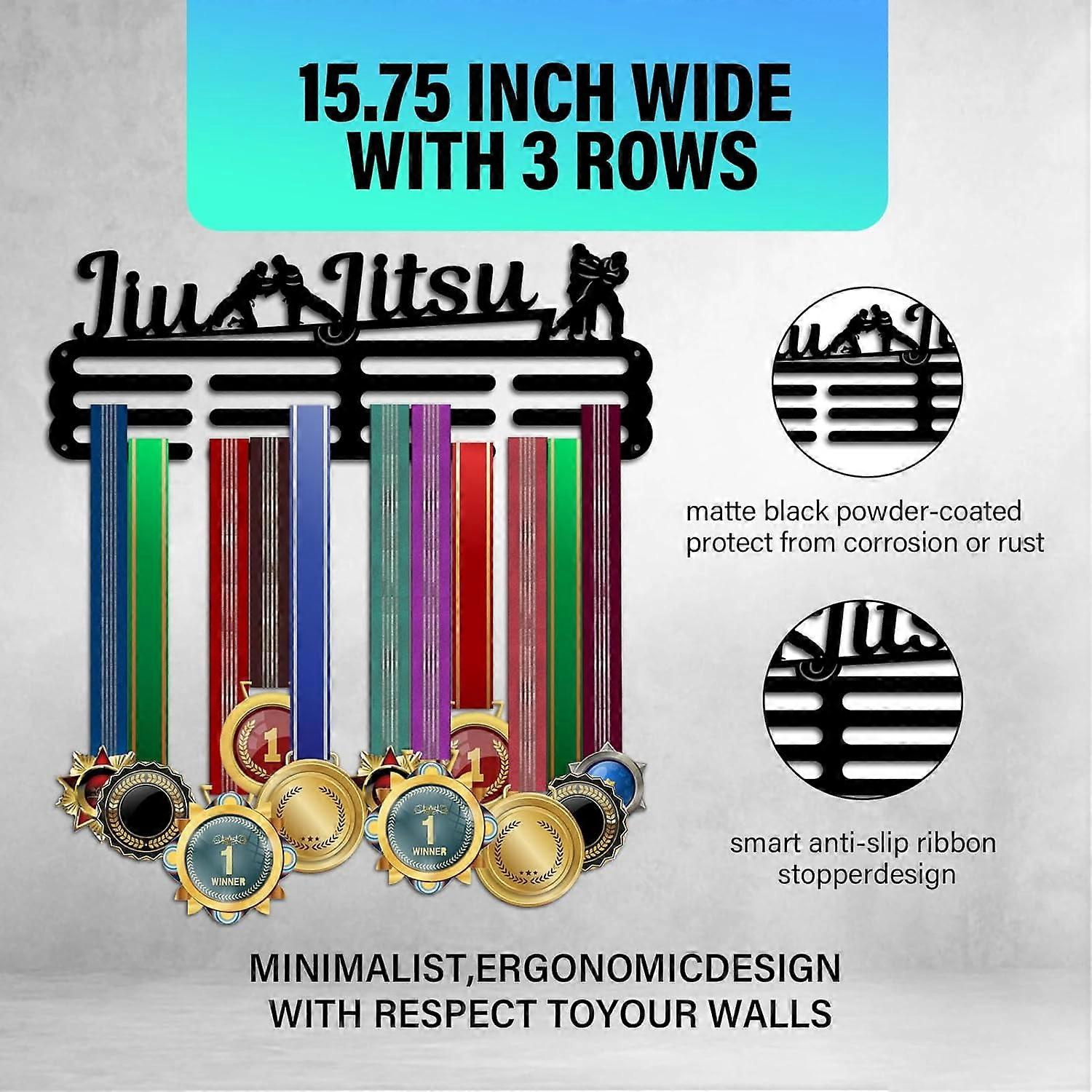 Jujitsu Medal Display Hanger Holder Jiu Jitsu Pattern Medal Holder 15.7 ...