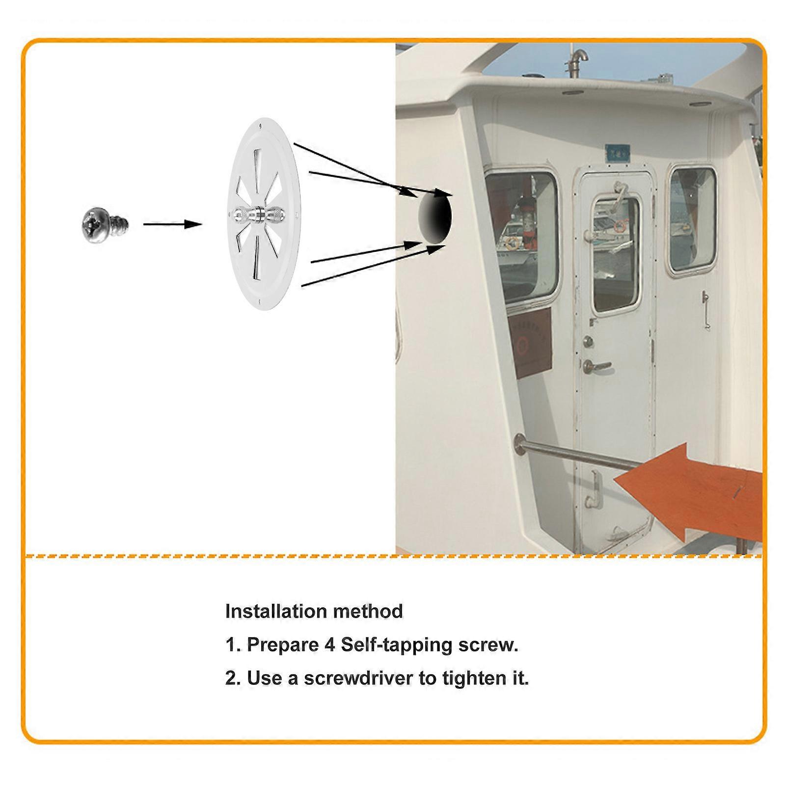 Boat Butterfly Vent Marine Caravan Grille Round Louvre Cabin ...