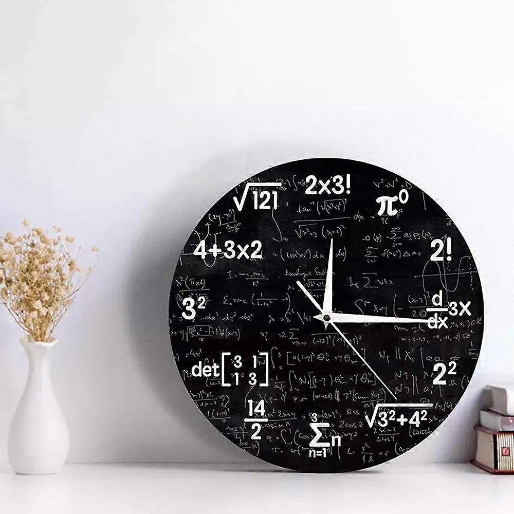 Math Wall Clock,Mathematics Clock,for Kids Math Formulas Icons Wall ...