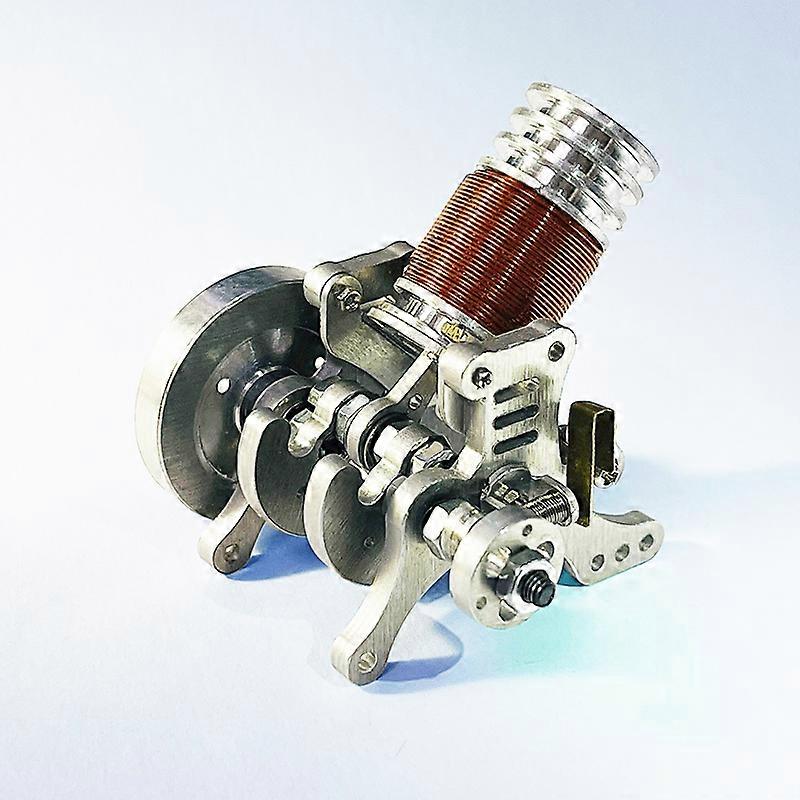 Mini Single Cylinder Metal Engine Model Handmade Difficult Assembly Toy ...