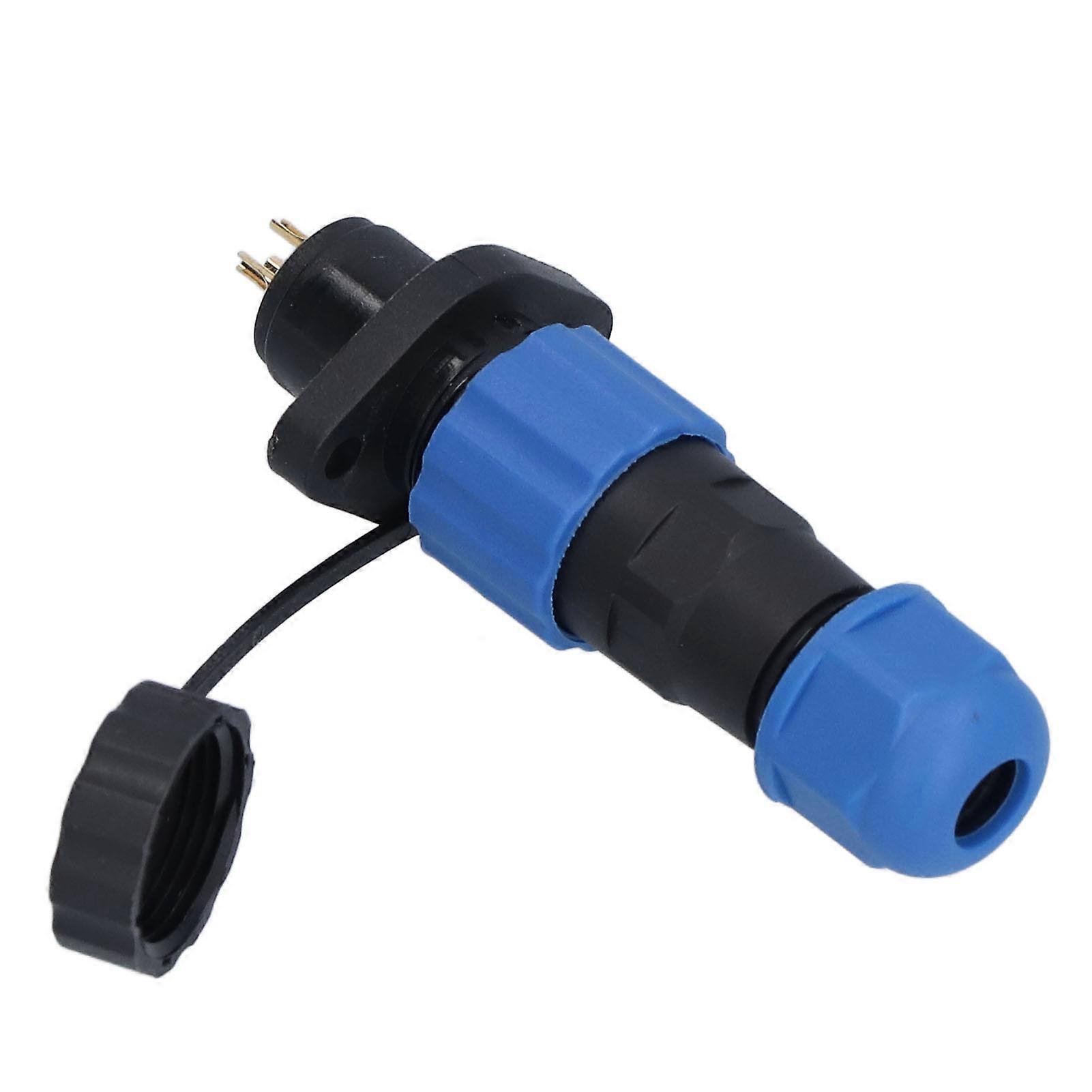 IP68 Waterproof Plug Socket Male Female Flange Mount Industrial ...