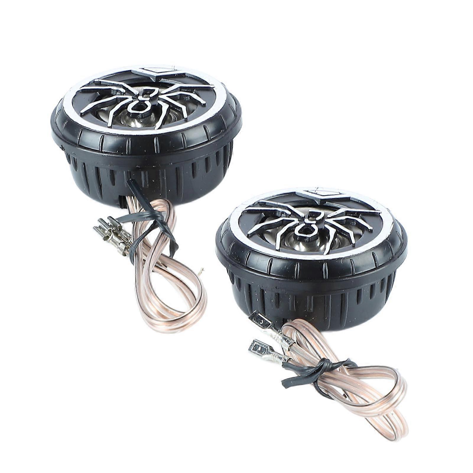 Car Loudspeakers Stereo Round Tweeter with Chrome Plated Spider Pattern ...