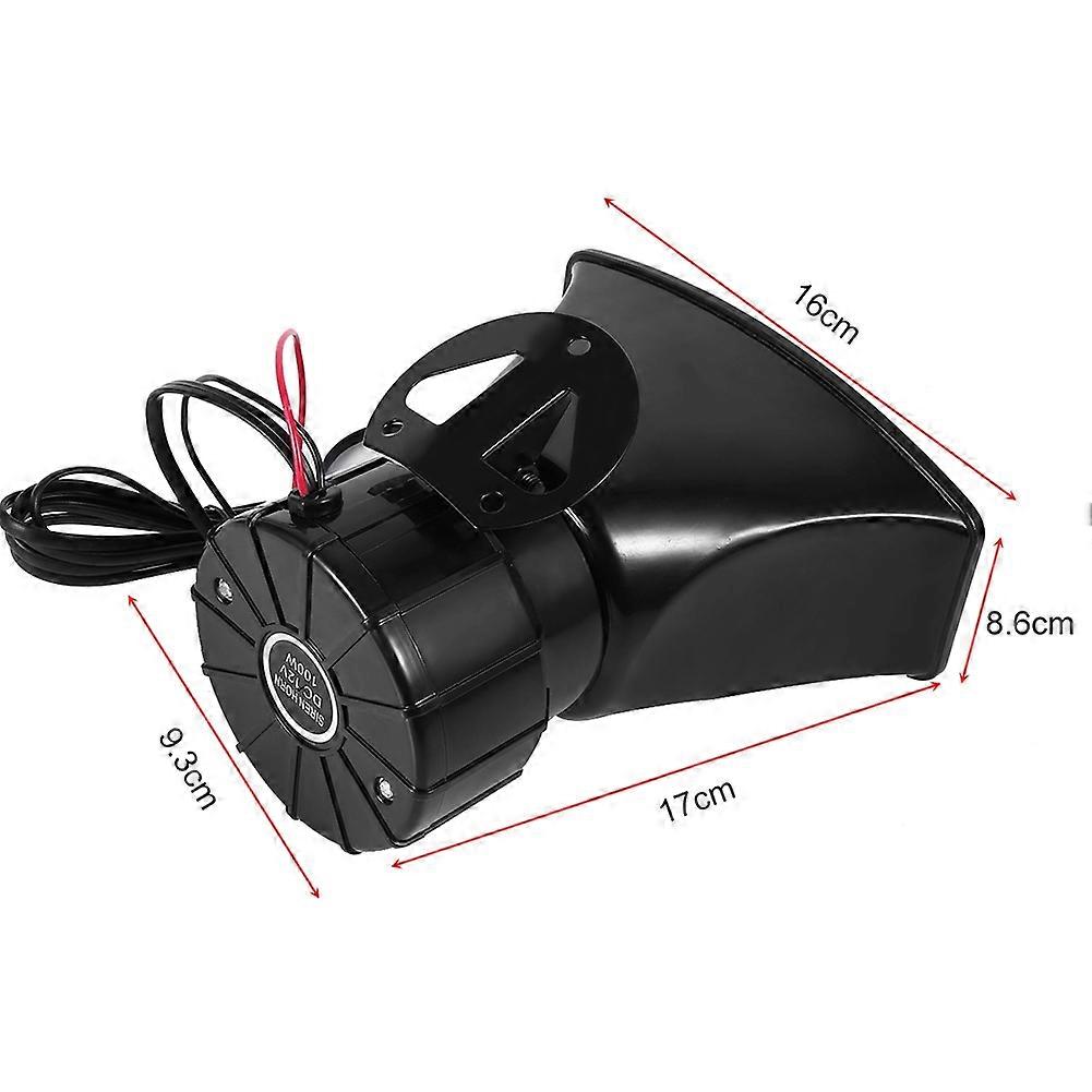 12V Loud Horn Siren 7 Sounds Horn With Mic PA Speaker System For Car ...