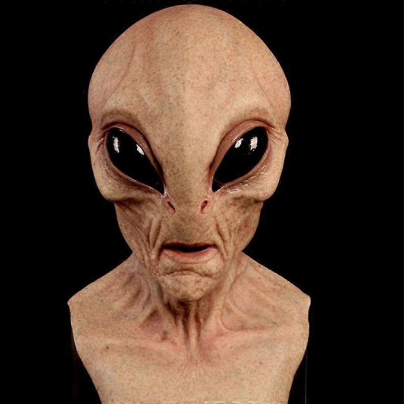 Alien Mask Halloween Horror Latex Full Head Masks Scary Adult Cosplay ...