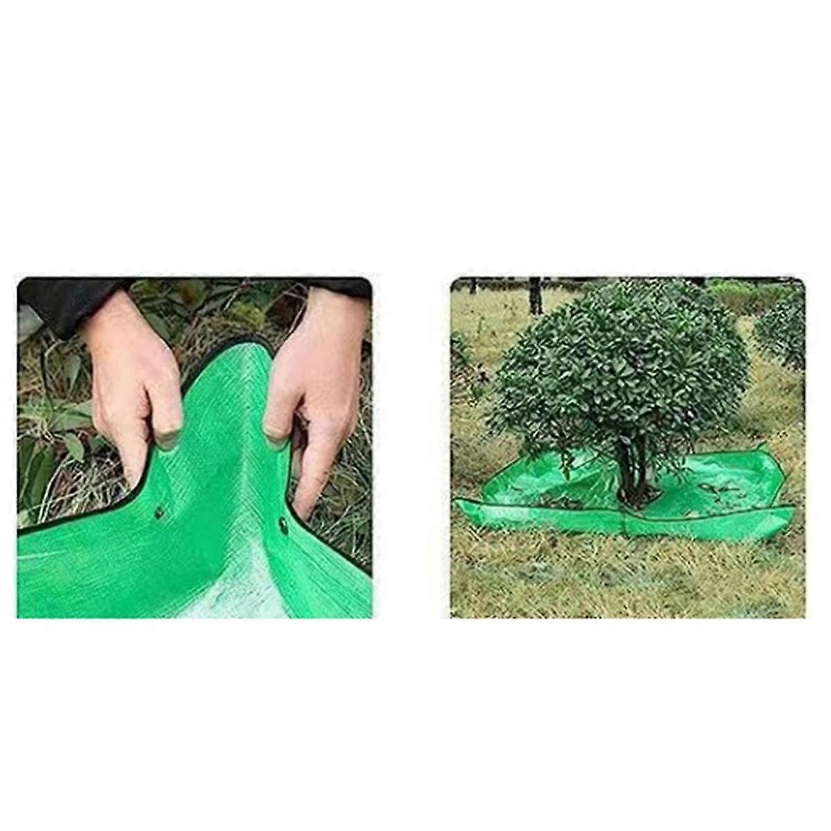 Garden Tree Pruning Waterproof Tarp with 12 Inch Hole for Tree and ...