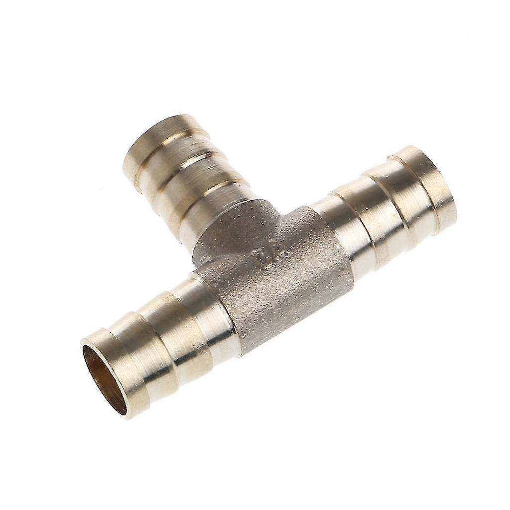 6-16mm Brass T Piece 3 Way Fuel Hose Joiner Connector For Air Oil Gas-Good | Fruugo UK