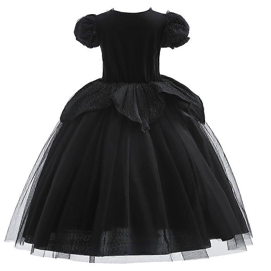 Disney Girls Maleficent Dress Children Evil Queen Fairy Halloween ...