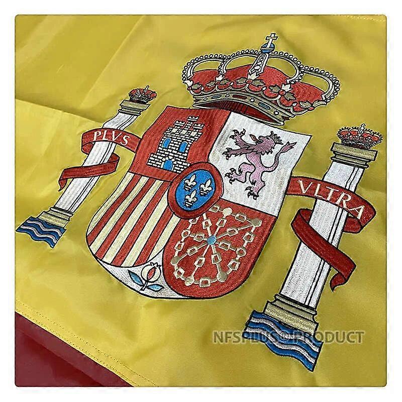Embroidered Spain Flag Outdoor Durable Waterproof Thicken Oxford Fabric ...