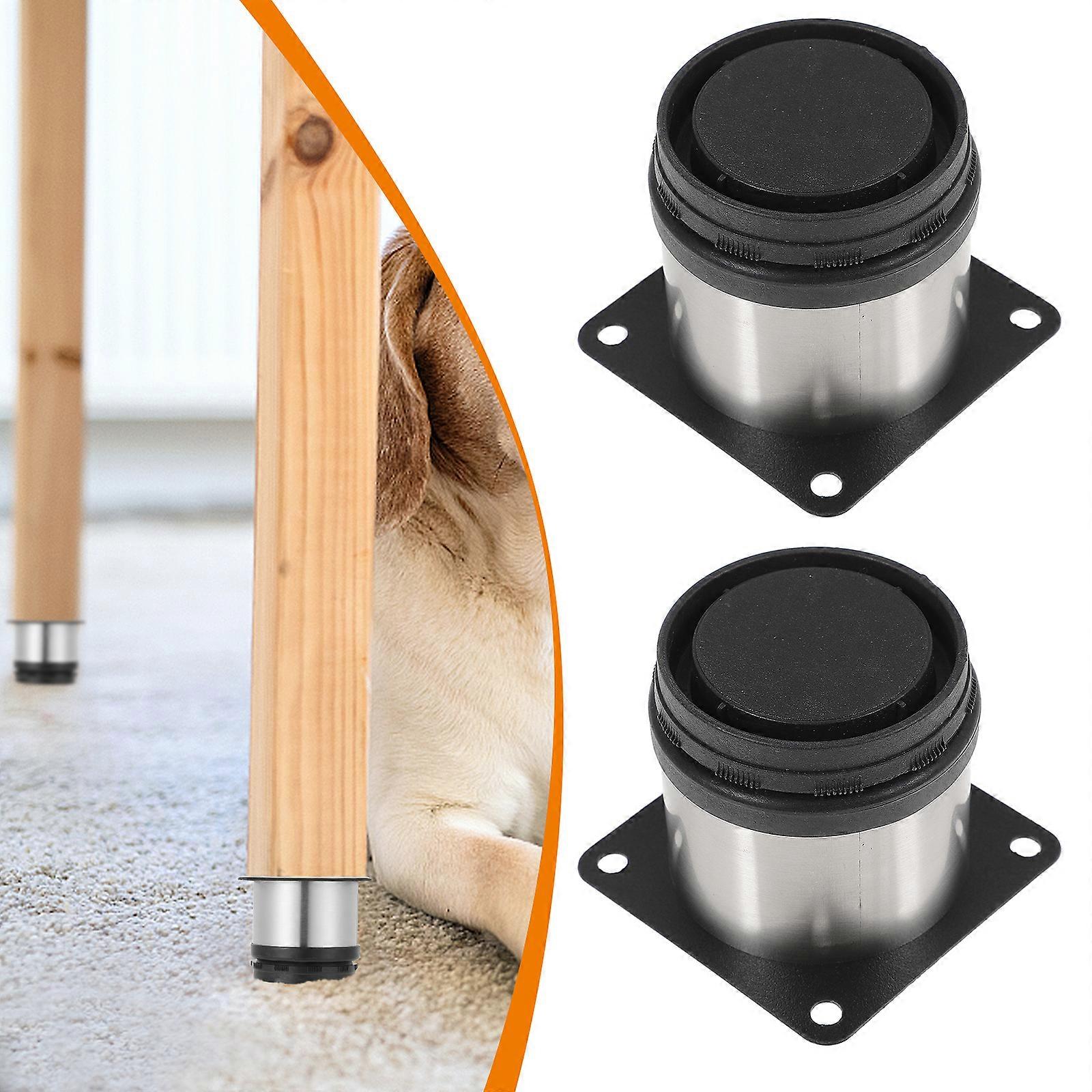 4pcs Stainless Steel Kitchen Adjustable Feet Round Furniture Legs ...