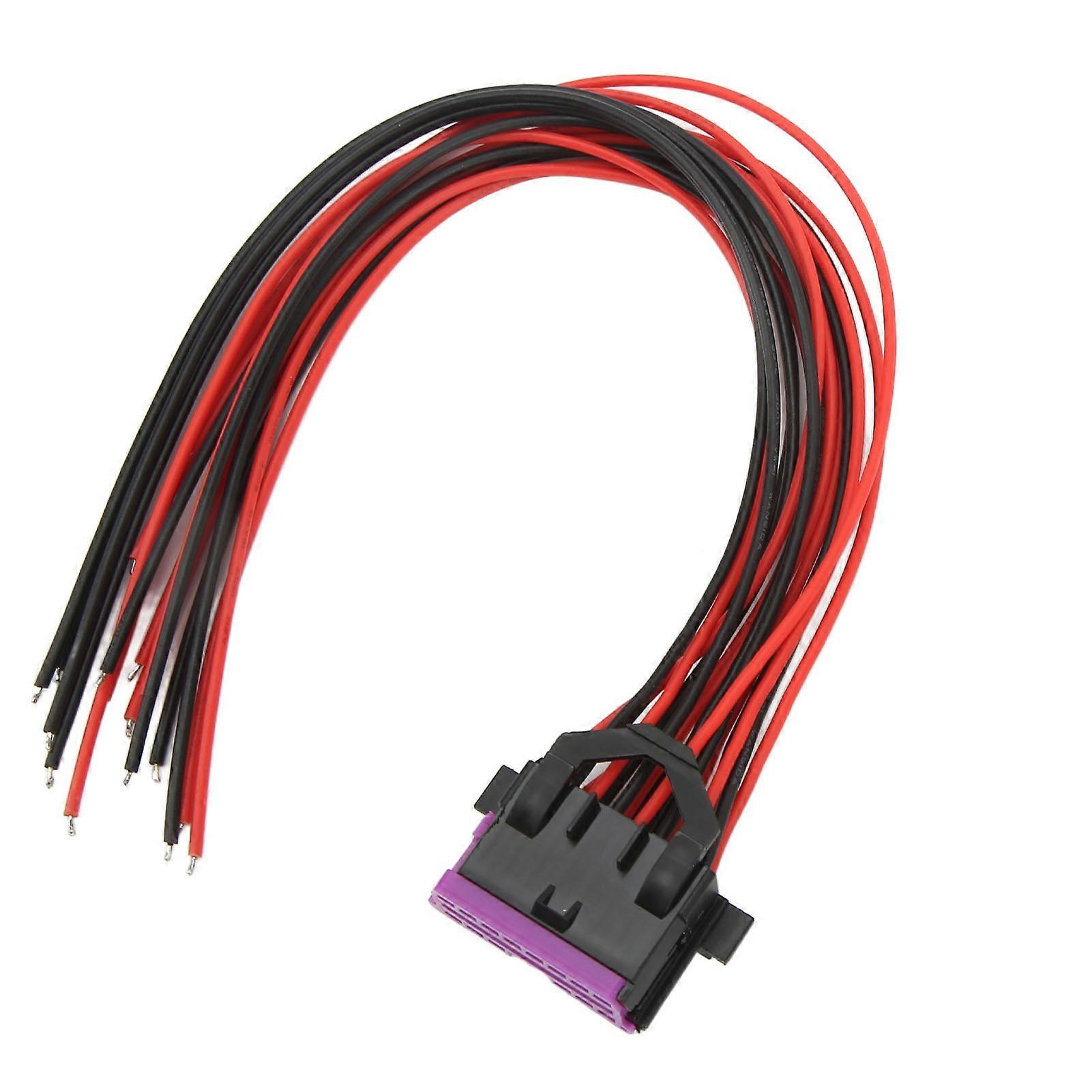 3 Pcs 16 Pin OBD2 Female Connector Cables 30cm J1962 OBDII Automotive ...